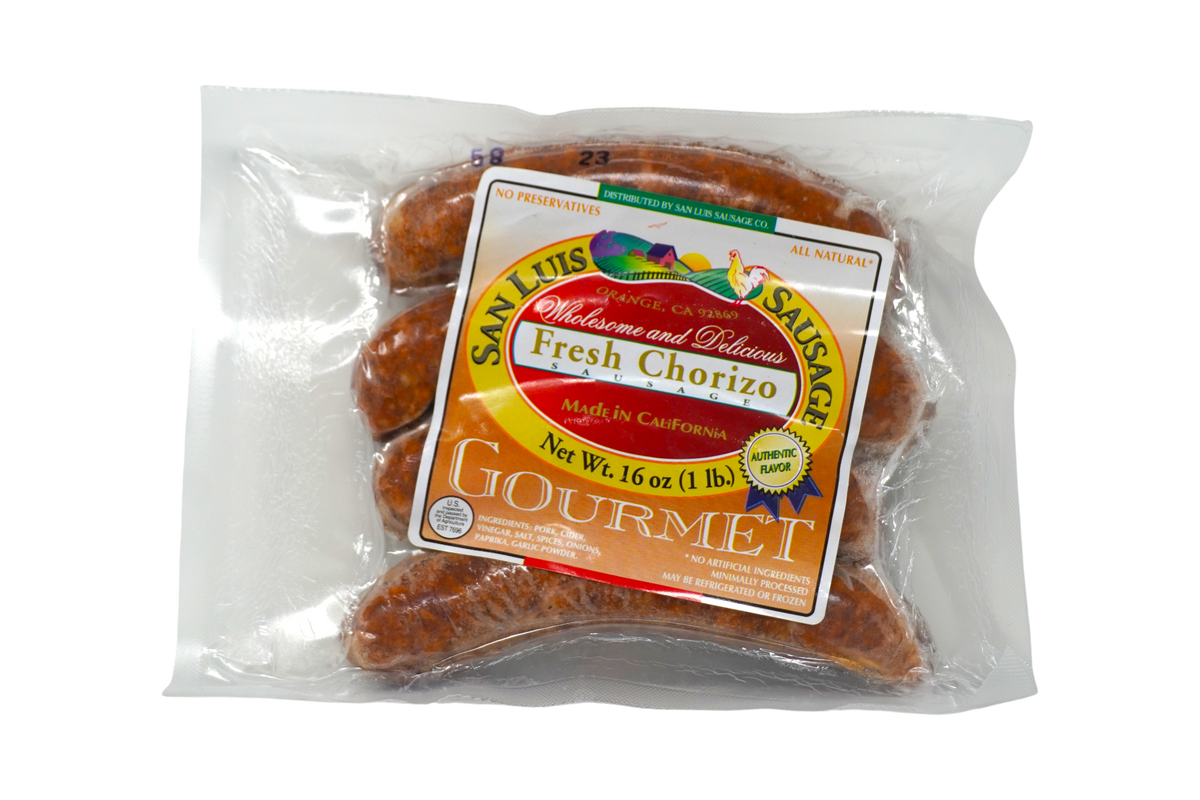 San Luis Sausage Chorizo Fresh 1lb (Frozen) – Surfas Online