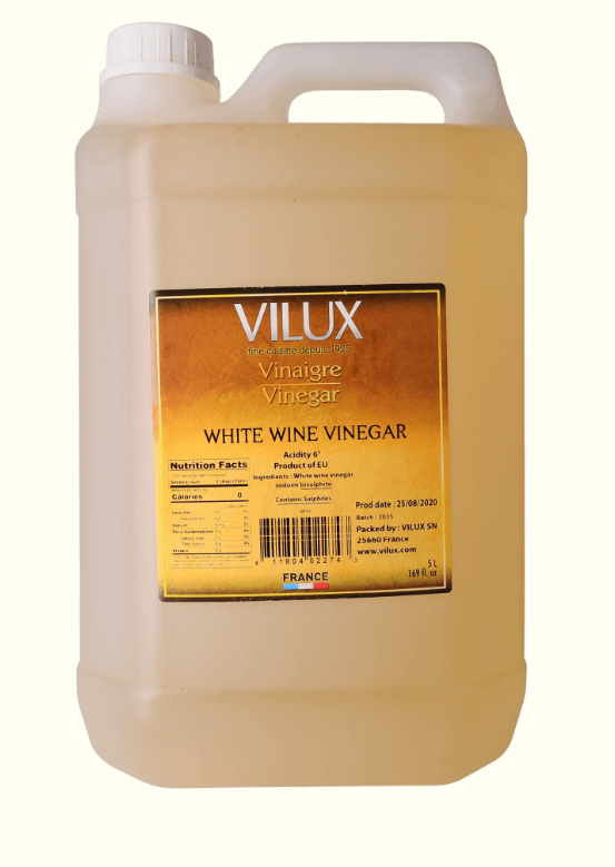 Vilux White Wine Vinegar 5lt – Surfas Online