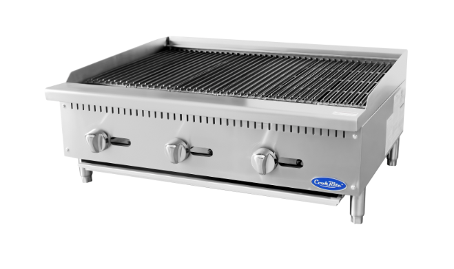 Cook-Rite Countertop Charbroiler 36in Natural Gas ATCB36 – Surfas Online