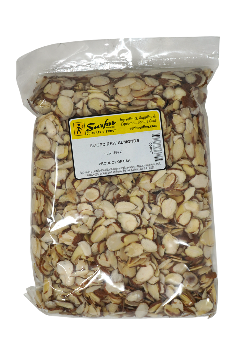 Sliced Natural Almonds 1lbs – Surfas Online