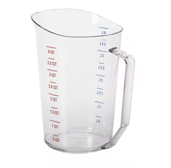Measuring Cup 4 Qt Clear Dry – Surfas Online