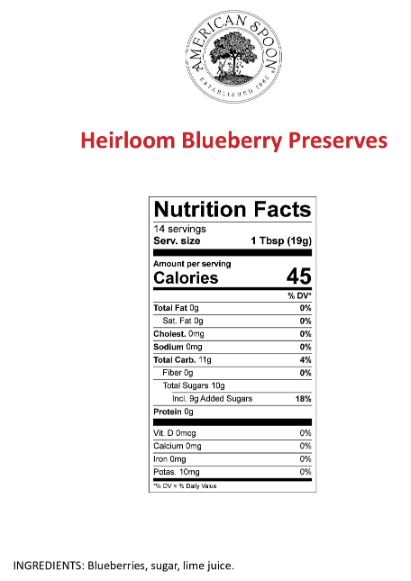 American Spoon Rubel Blueberry Preserves 9.5oz – Surfas Online